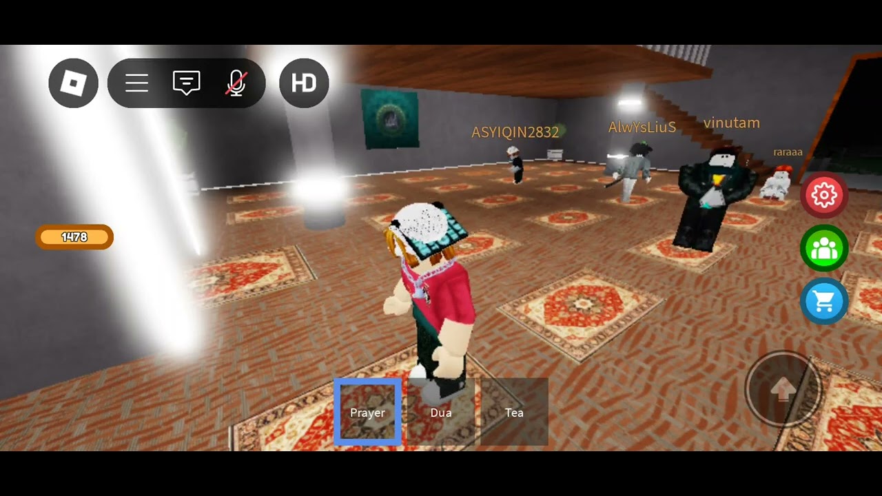 Becoming Muslim mosque prayer in Roblox - YouTube