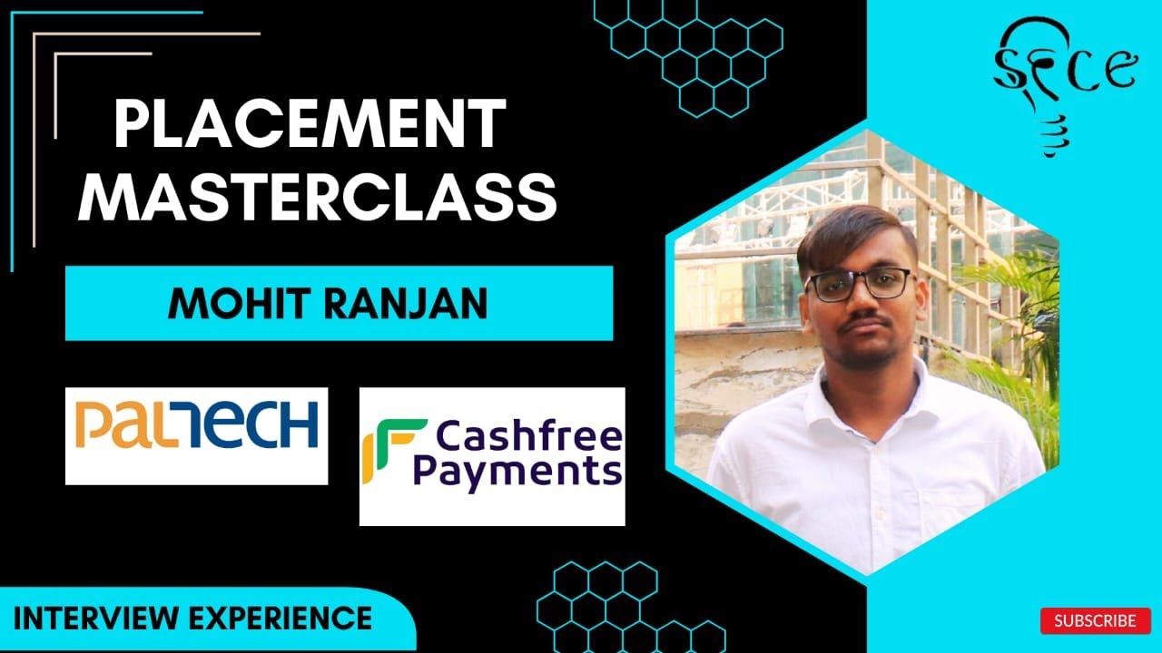 PLACEMENT MASTERCLASS 2K24 || MOHIT RANJAN || PALTECH & CASHFREE ...
