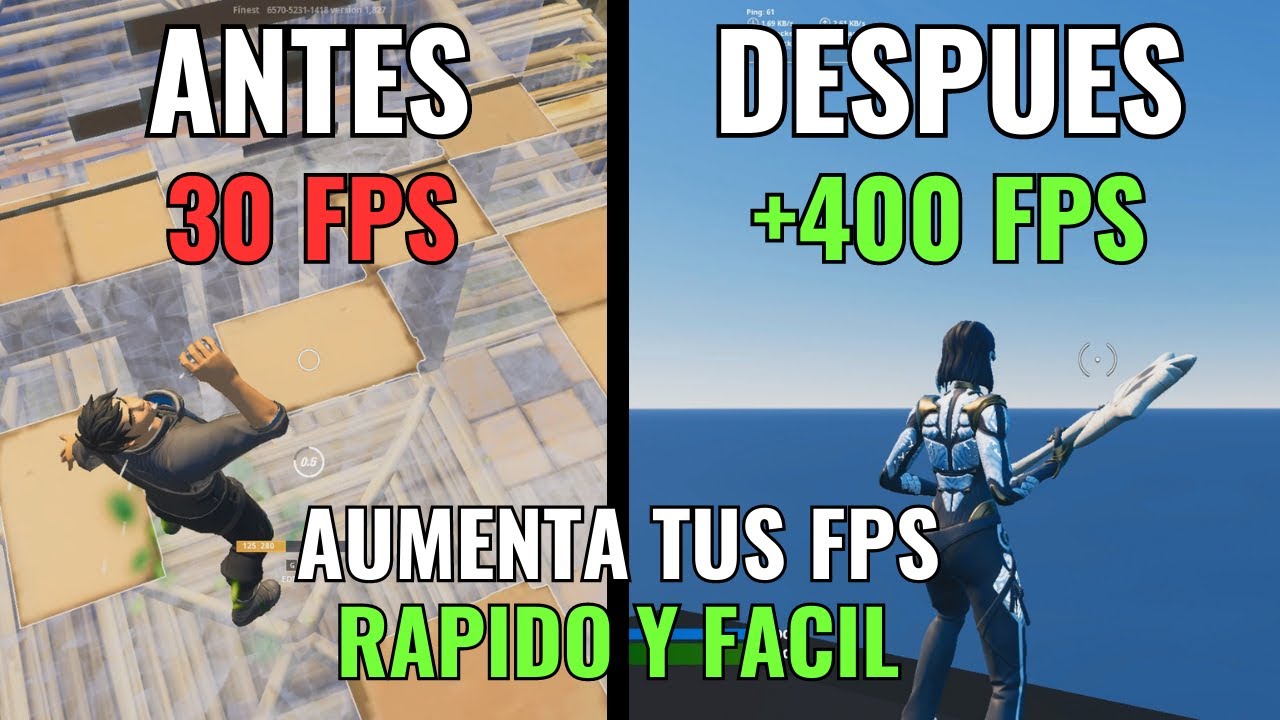 Como tener 400 fps en fortnite con cualquier pc/laptop TUTORIAL RAPIDO ...