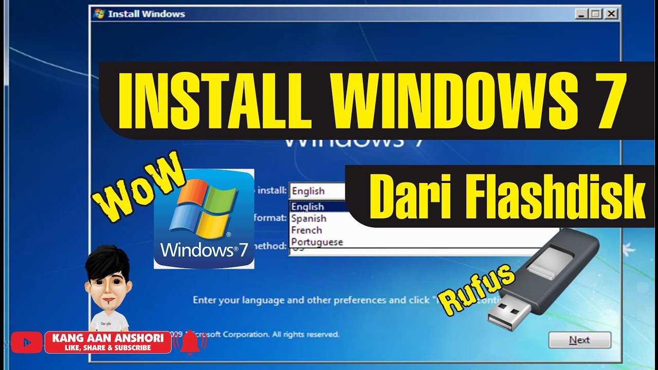 Lengkap! Install Ulang Windows 7 Dari Flashdisk Dengan Rufus (Indonesia ...