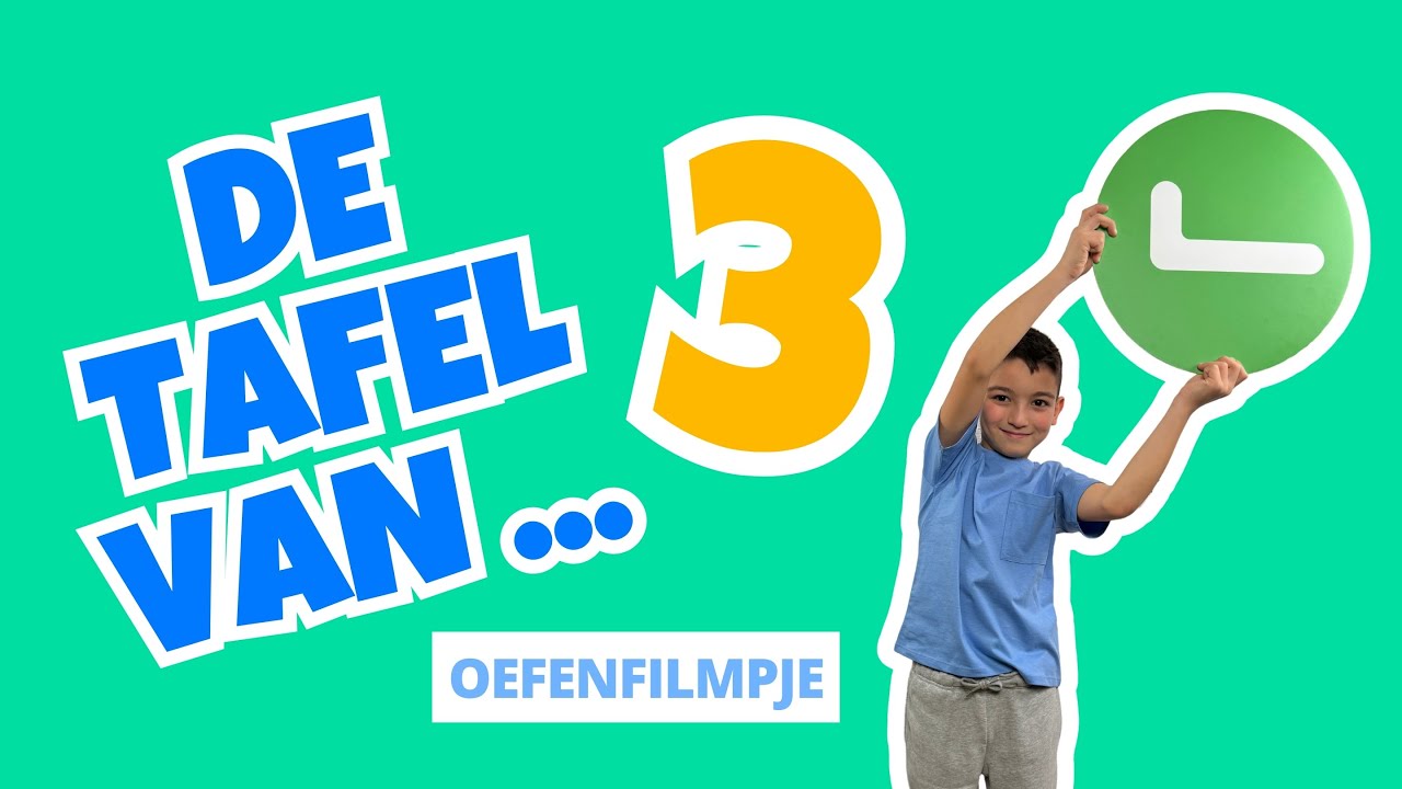 Tafel van 3 oefenen | Bewegend leren - YouTube