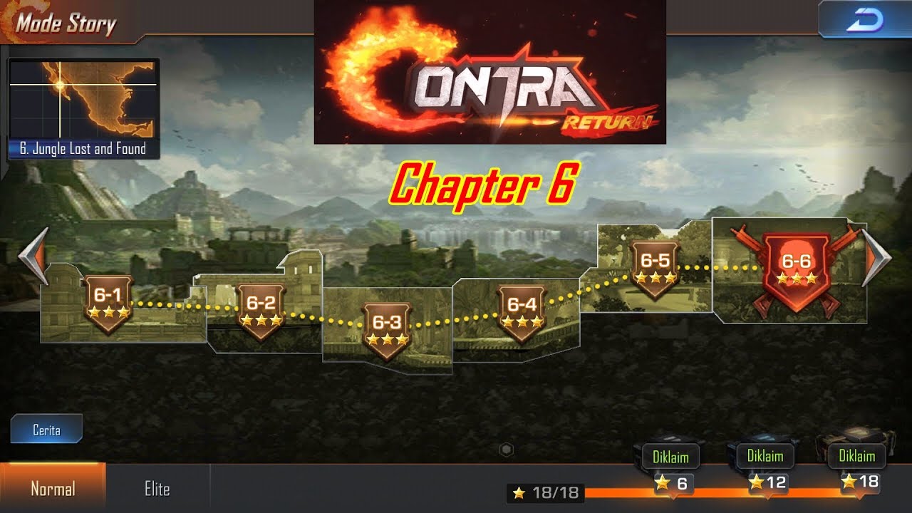 Contra Return Gameplay - Chapter 6 Jungle Lost and Found - YouTube