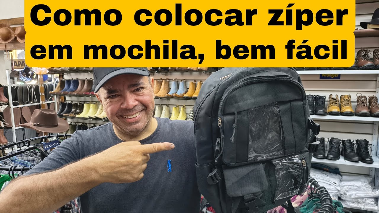 Veja como colocar ziper em mochila, de uma forma bem fácil e rápida ...