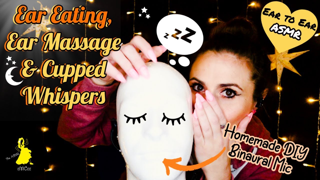 ASMR Tingly Homemade Binaural Mic! Ear Eating & Ear to Ear Cupped ...