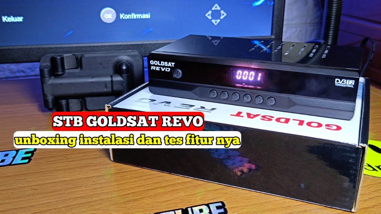 REVIEW SET TOP BOX GOLDSAT REVO dan cara pemasangan ke tv - YouTube