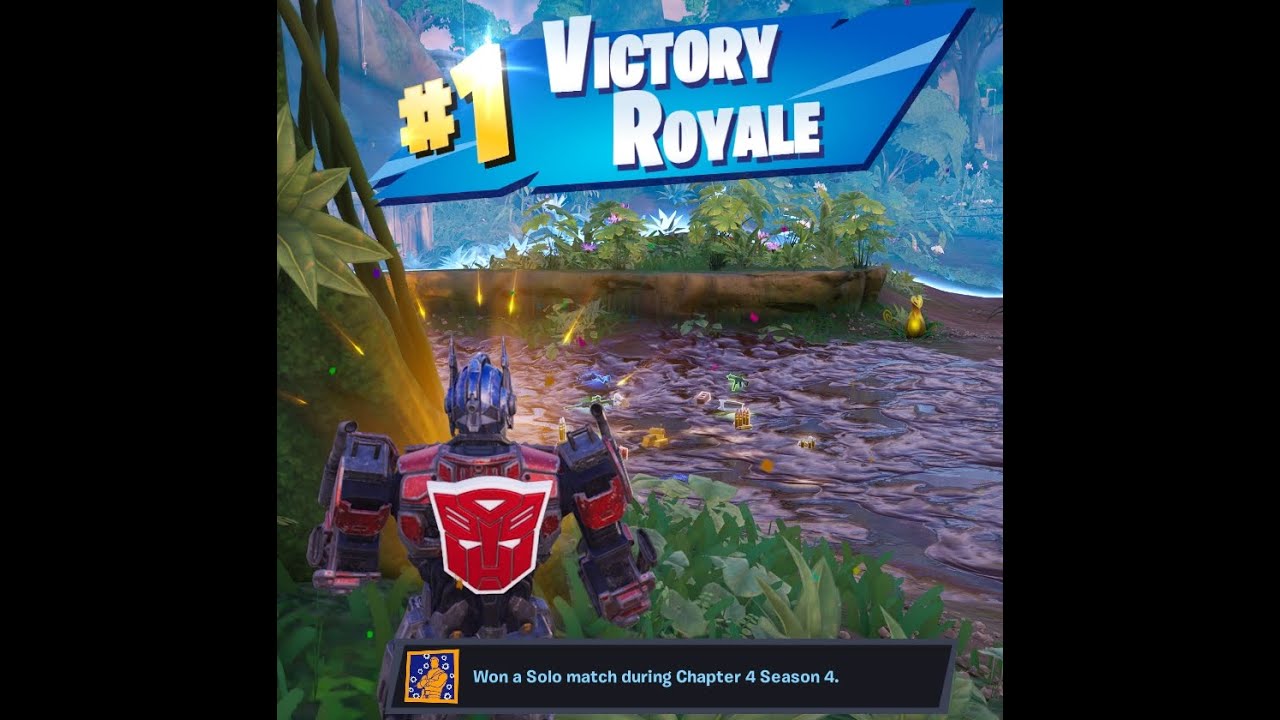 1st Victory Royale Of Chapter 4 Season 4- Fortnite - YouTube