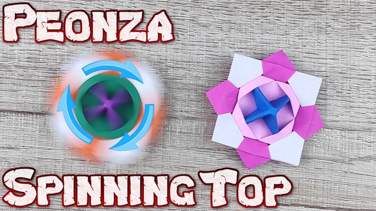 Origami Incredible Spinning | How To Make a Paper Spinning Top Tutorial ...