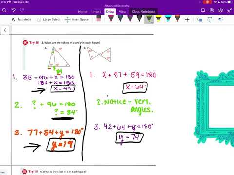 2.3 Parallel Lines and Triangle Angle Sums - YouTube