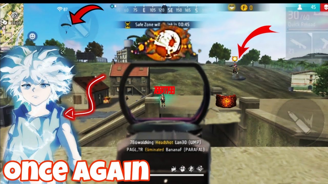 free fire playing with favourite person 🤩100%headshot rate - YouTube