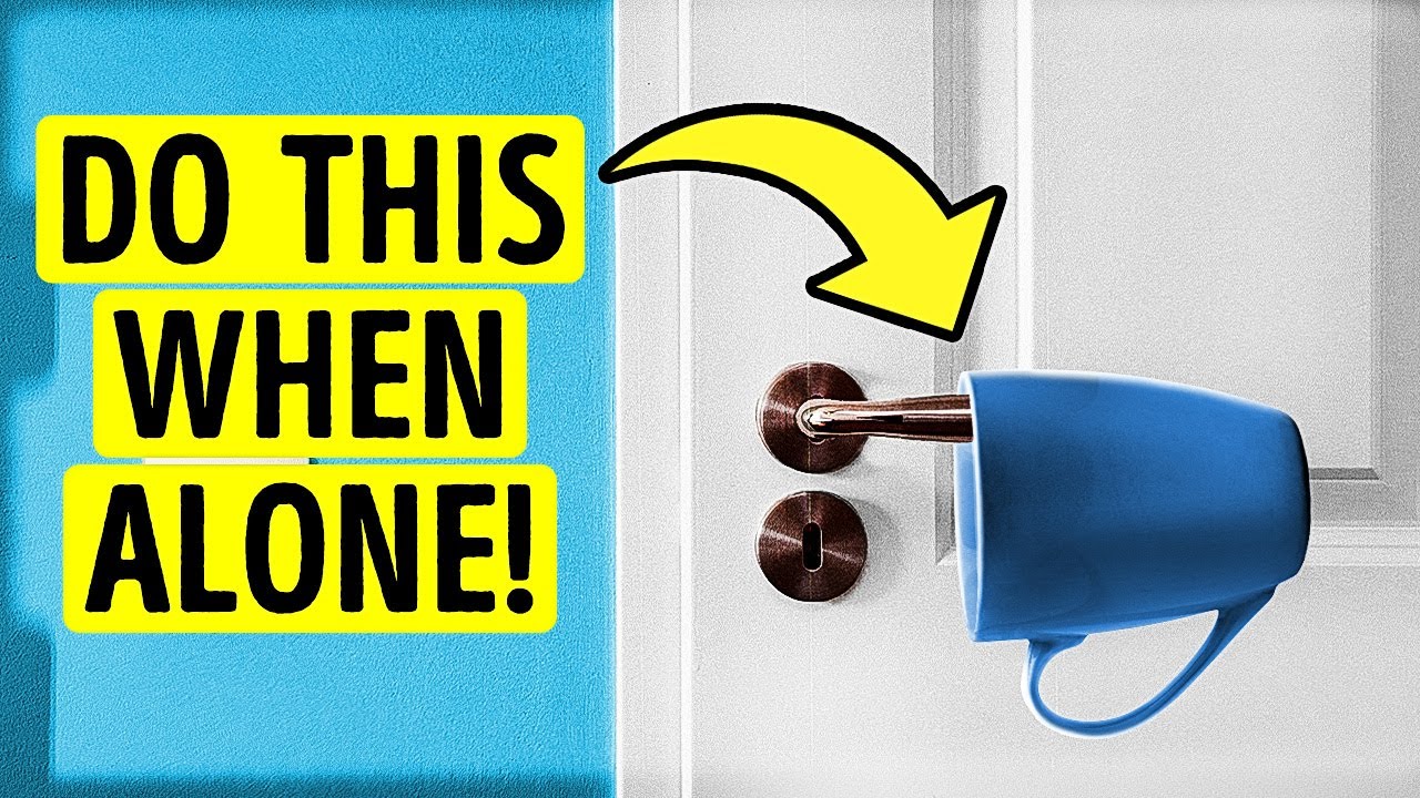 Put Cup on Your Door Knob, It Will Keep You Safe - YouTube