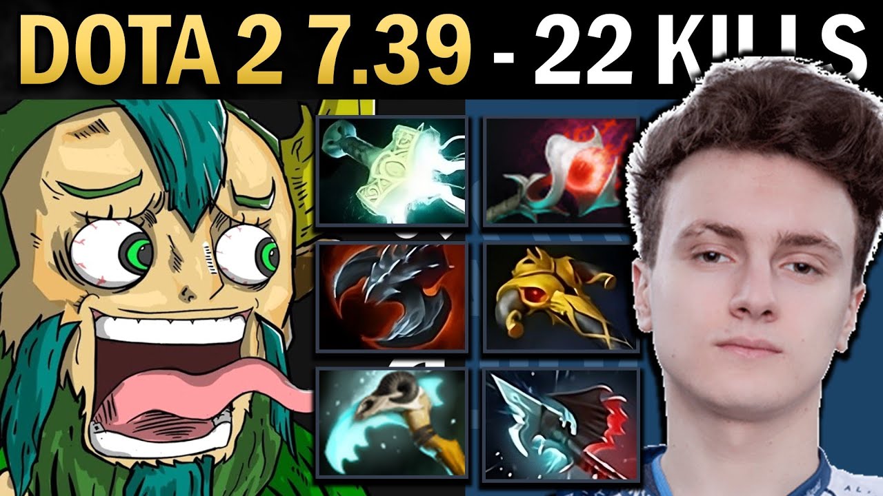 Nature's Prophet Gameplay Miracle with 22 Kills and Orchid - Dota 7.39 ...