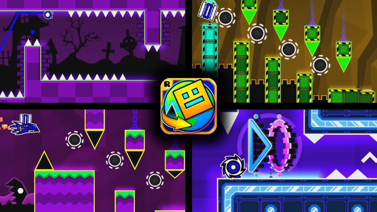 The ENTIRE Geometry Dash World BUFFED Level Series Complete! | Geometry ...