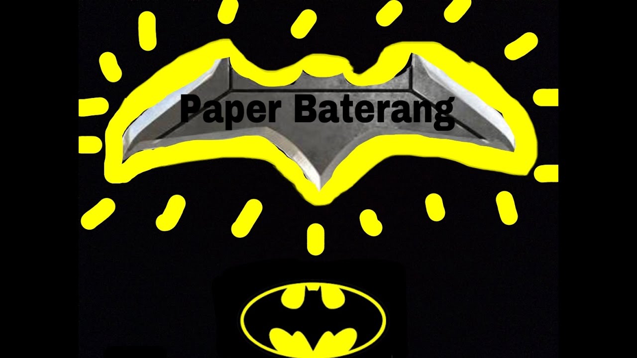 How to make Batman’s Batarangs with paper! - YouTube