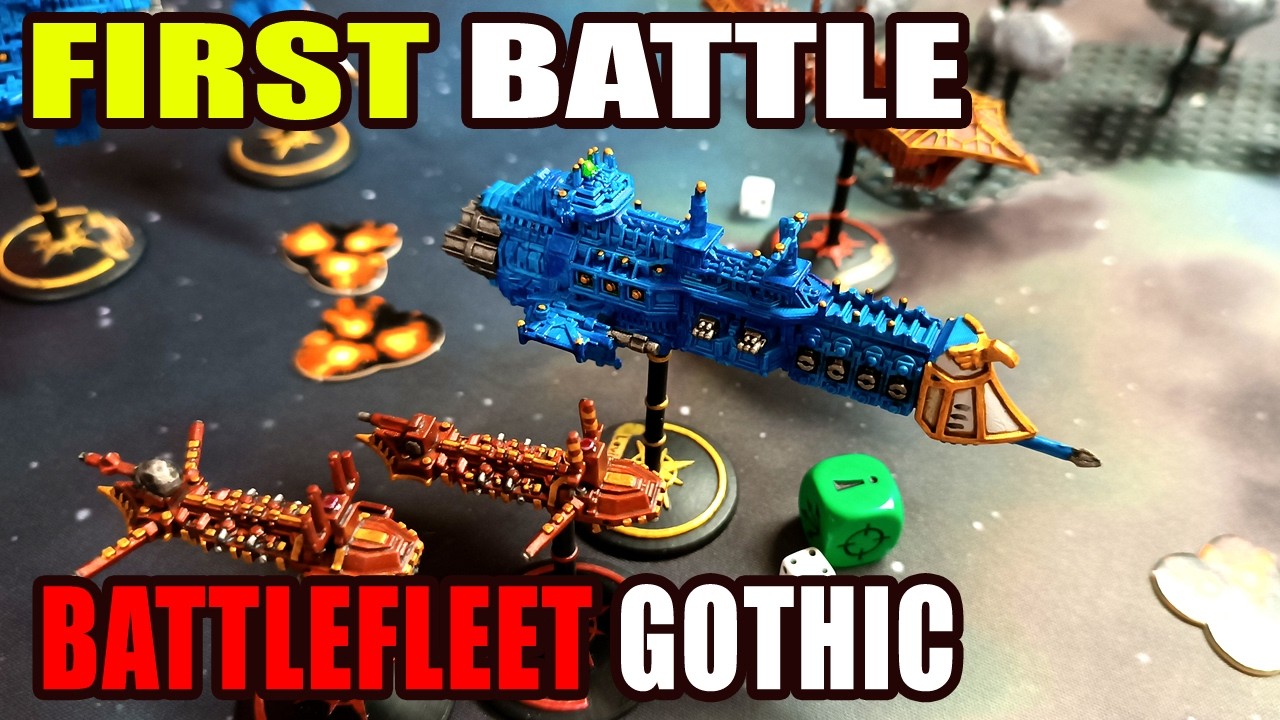 MY FIRST Battlefleet Gothic BATTLE – THIS GAME IS INSANE! - YouTube