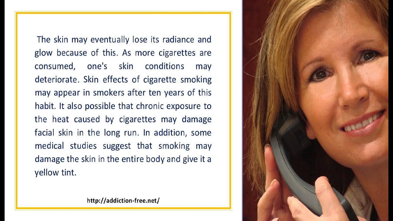Ill Effects of Cigarette Smoking on Skin Health - YouTube