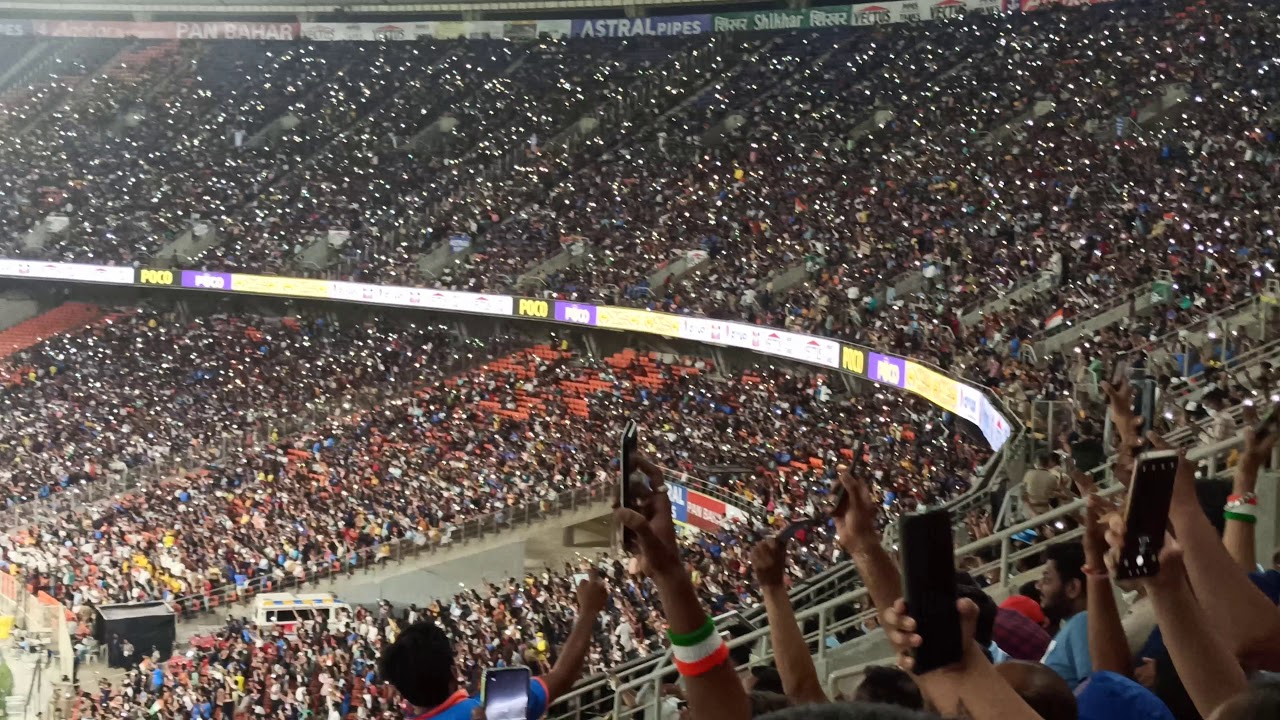 Crowd turn on their flashlight during match Indian vs England At world ...