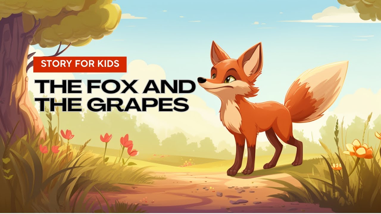 The Fox and The Grapes - Story for kids - YouTube