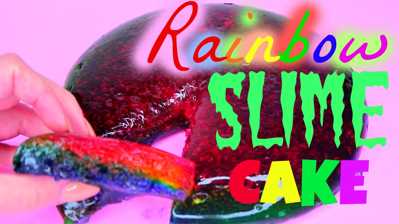 How to Make Rainbow SLIME Cake TOY 액체괴물 딸기 케이크 만들기! 플레이도우 케이크 세트! 미니어쳐 ...