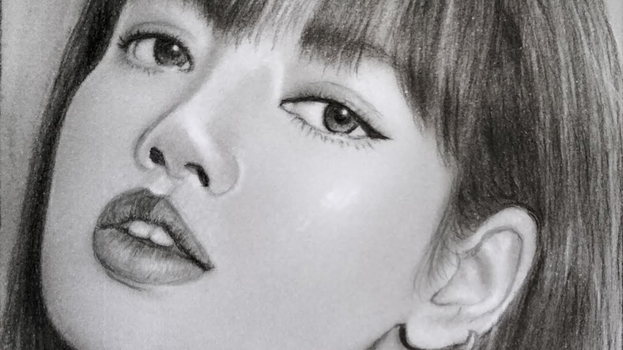 Blackpink Lisa drawing - YouTube