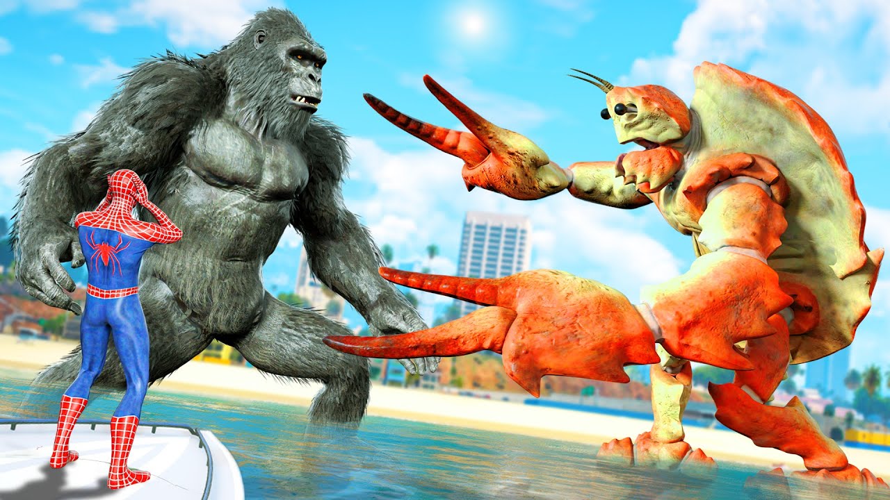 King Kong vs Giant Crab - Monster Universal - YouTube