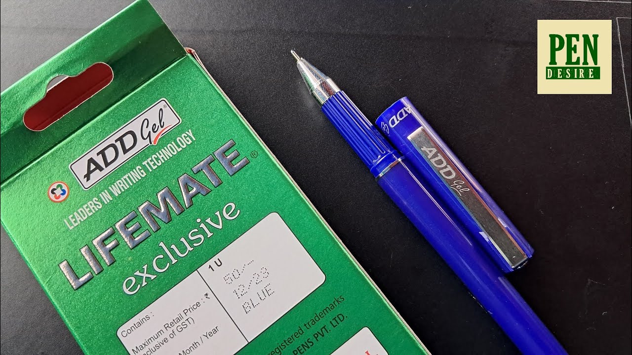 ADD Gel LIFEMATE Gel Pen an INR 50 Pen - 745 - YouTube