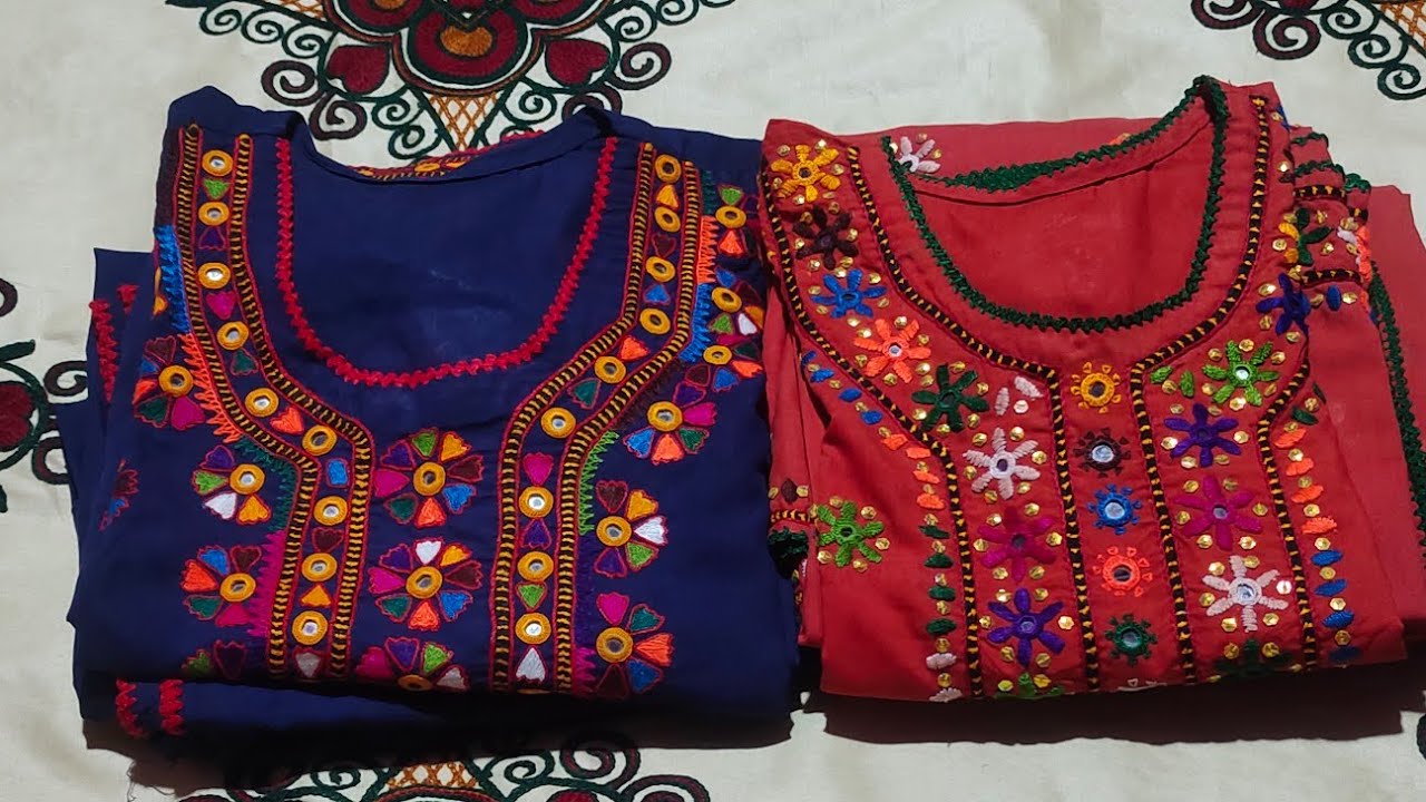 hand embroidered dress designing ideas - YouTube