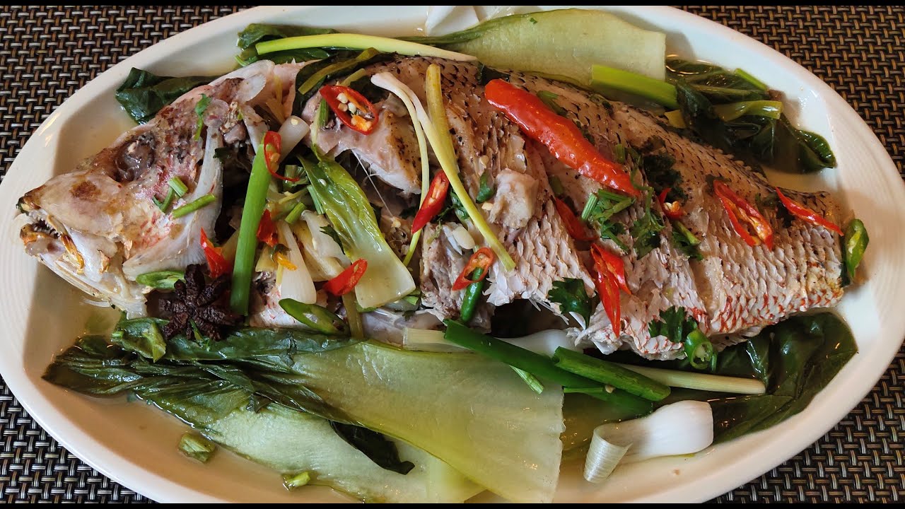 Poached Whole Red Snapper Hot Pot Style I by PGSG's Home Kitchen - YouTube