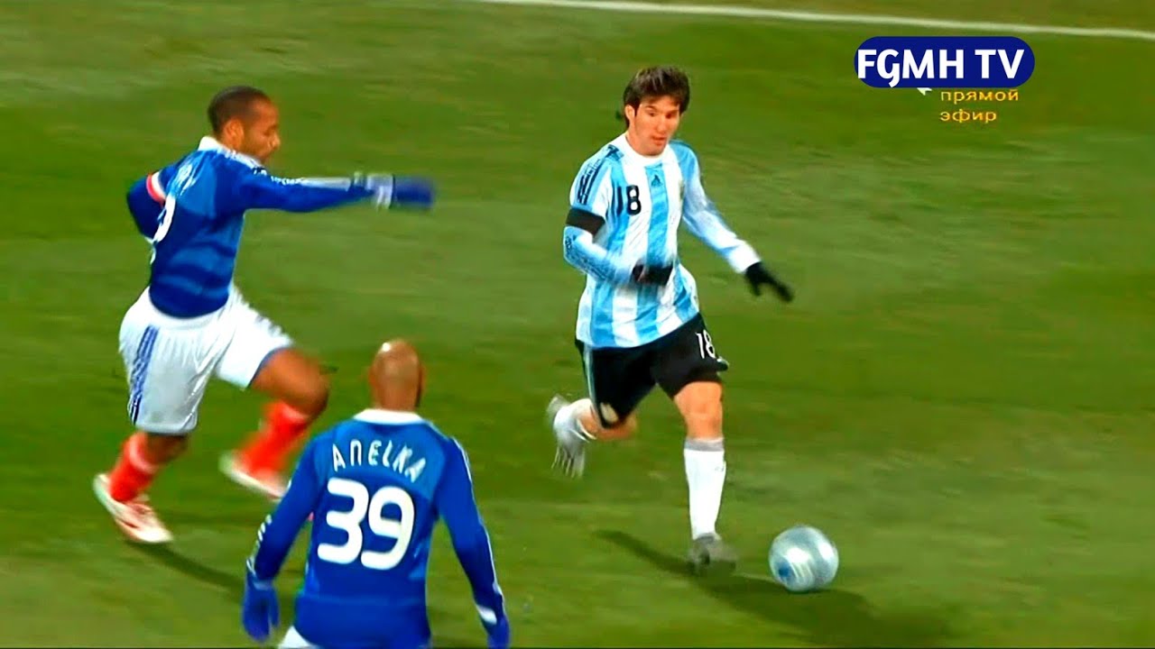 Lionel Messi Showing His Masterclass vs Thierry Henry & France in 2009 ...