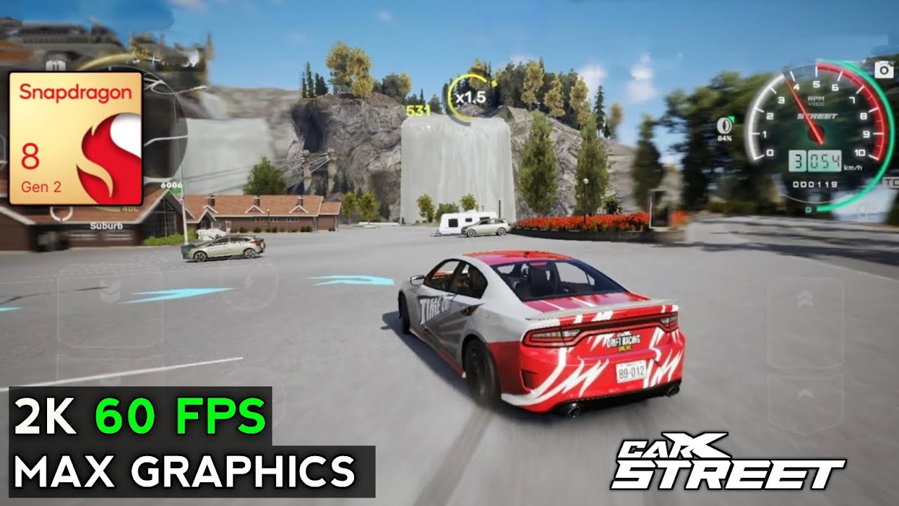 CarX Street 2k 60 fps max graphics gameplay on snapdragon 8 gen ...