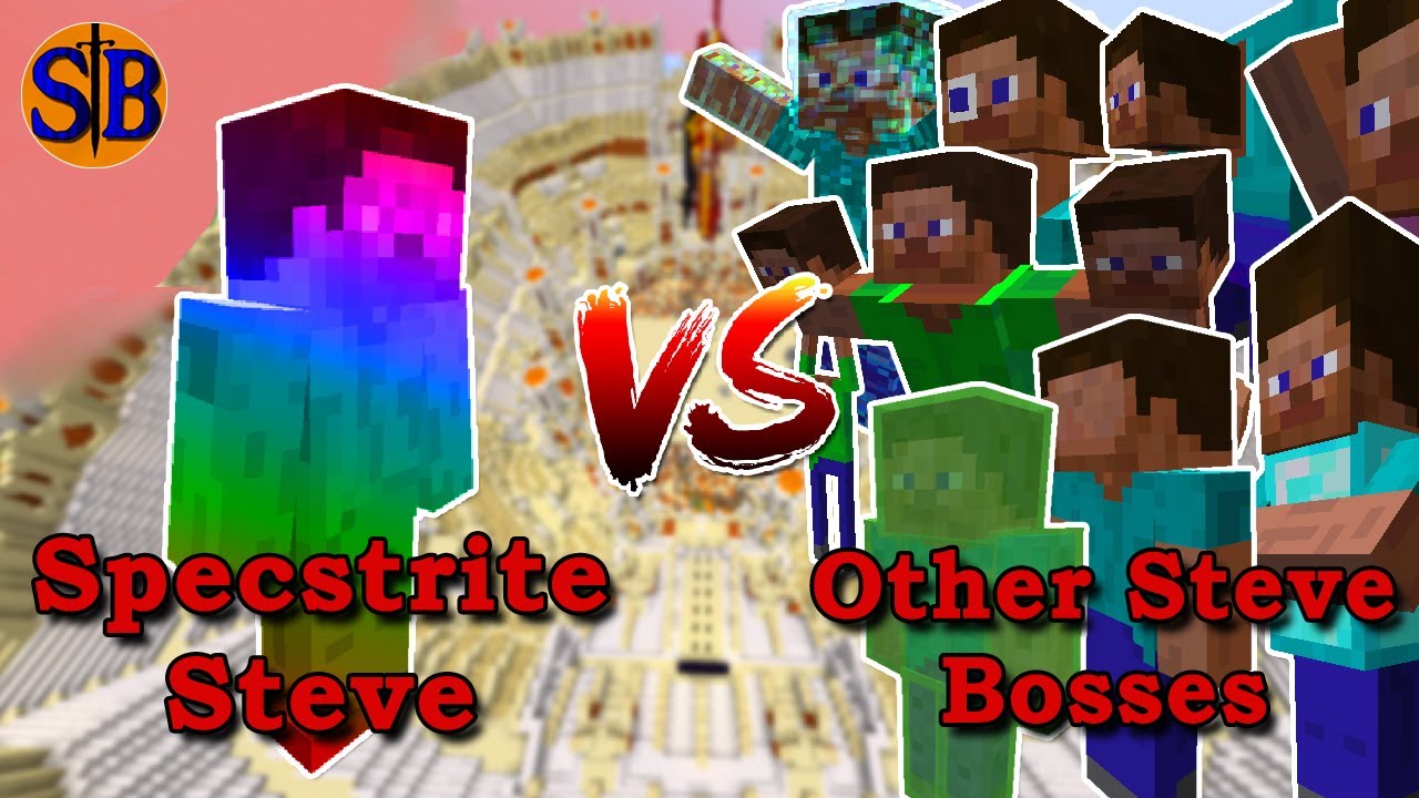 Spectrite Steve vs Other Steve Bosses | Minecraft Mob Battle - YouTube