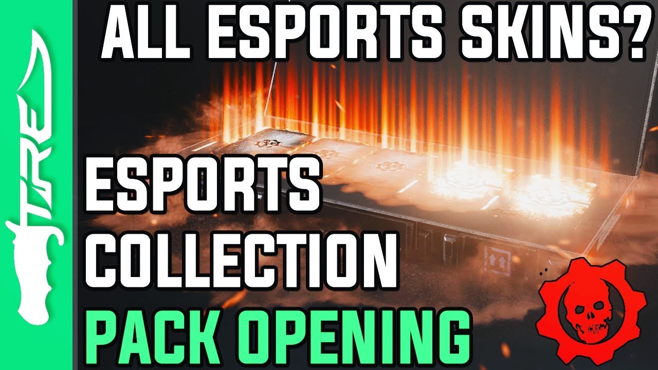 ALL BLACK STEEL & ESPORTS SKINS? - Gears of War 4 Gear Packs Opening ...