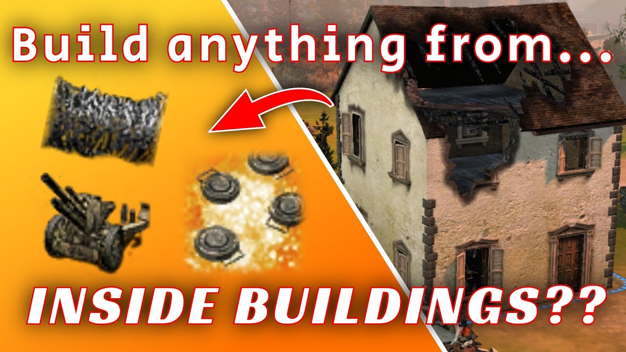 BUILD ANYTHING from INSIDE BUILDINGS - CoH2 Quick Tip - YouTube