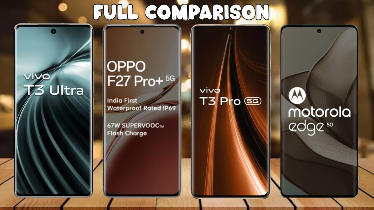 Vivo T3 Pro Vs Oppo F27 Pro Plus Vs Vivo T3 Ultra Vs Moto Edge 50 - YouTube