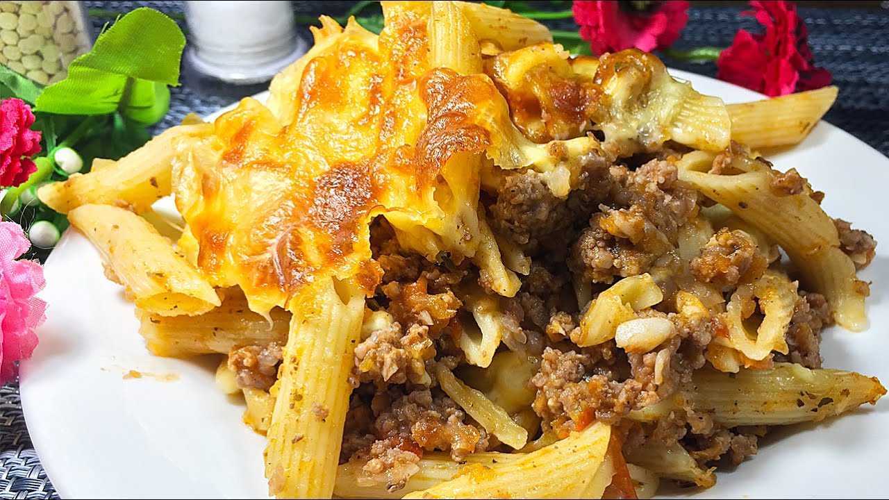MACARRONES CON CARNE MOLIDA Y QUESO * comida Peruana * (recetas fáciles ...