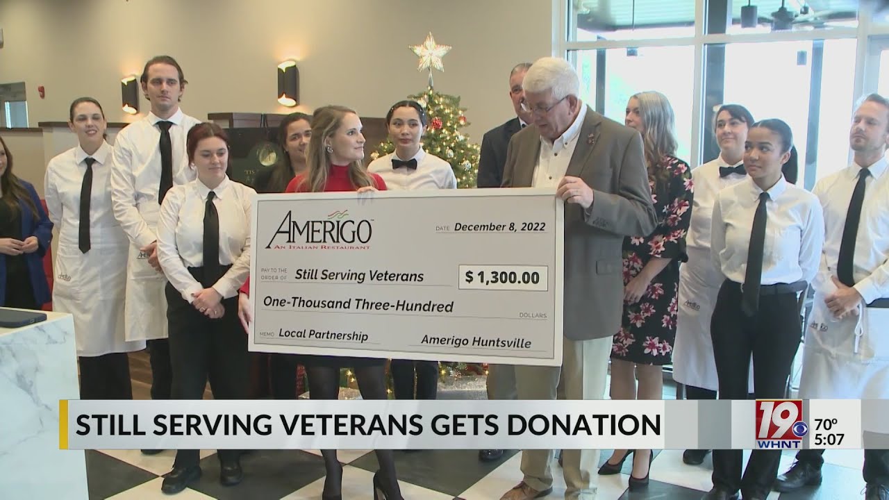 Still Serving Veterans Receives Donation - YouTube