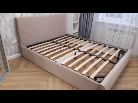Перетяжка мягкой кровати! Привёз клиенту , собрал и получил отзыв ...