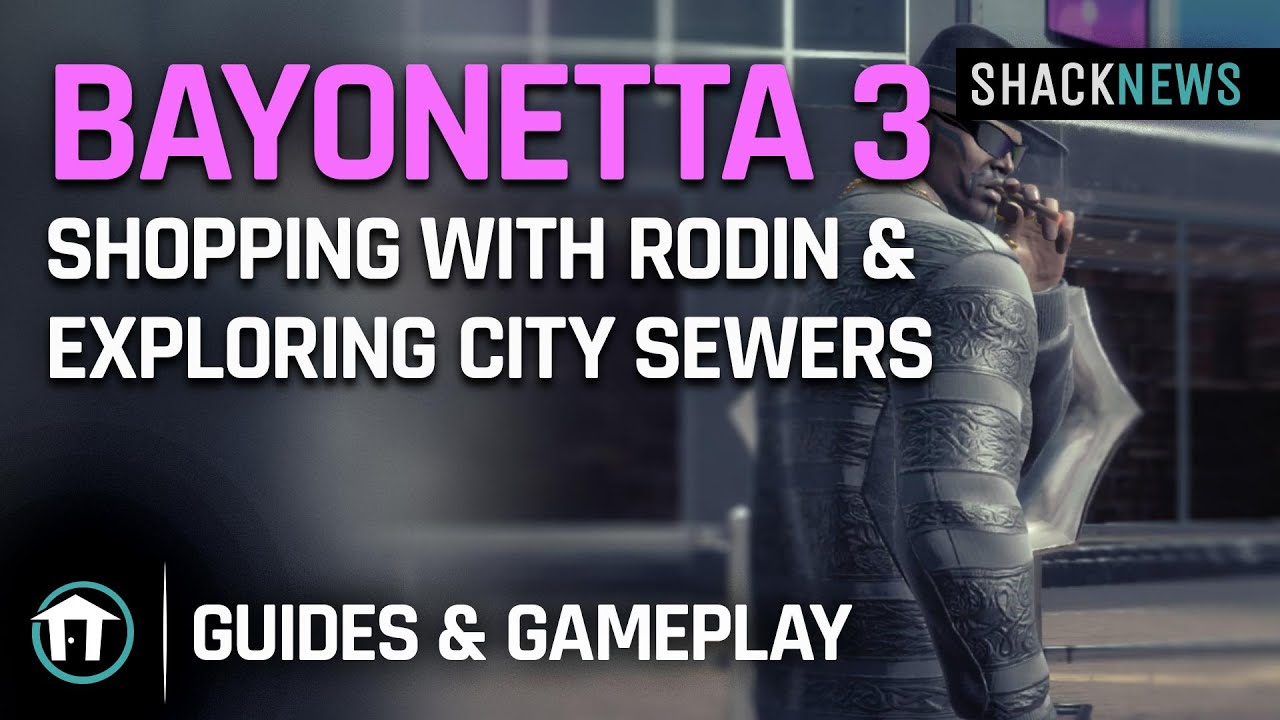 Bayonetta 3 - Shopping with Rodin & Exploring City Sewers - YouTube