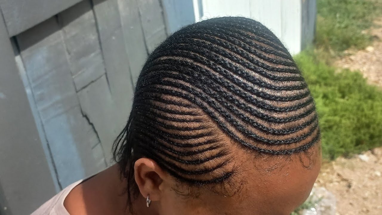 Freehand hairstyle for beginners #hairstyle #cornrows - YouTube