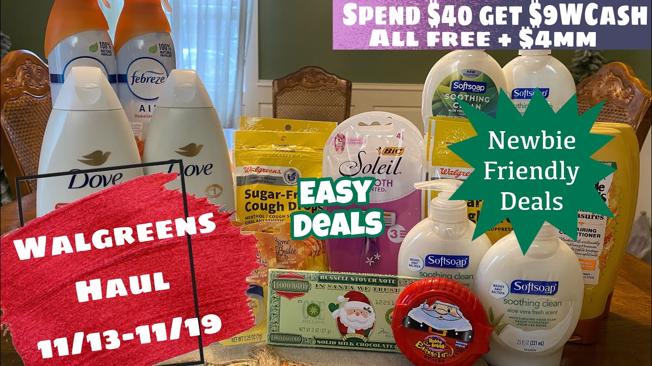 WALGREENS HAUL 11/13-11/19 | EASY NEWBIE FRIENDLY DEALS | ALL FREE + $4 ...