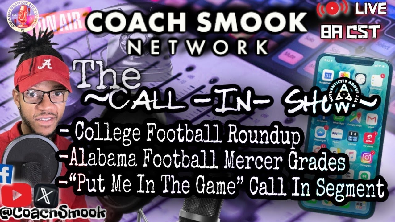 Coach Smook Morning Show: CFB Final Push For Playoffs - YouTube