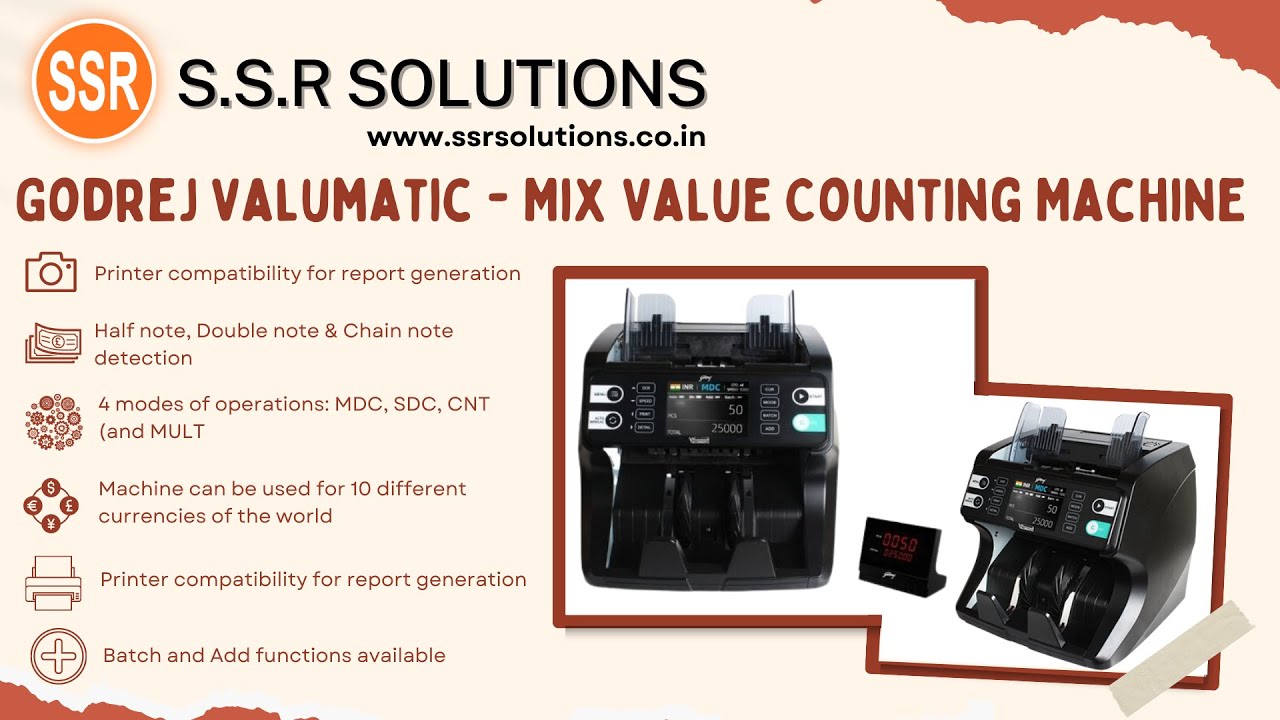 Godrej Valumatic Mix Value Counting Machine - YouTube