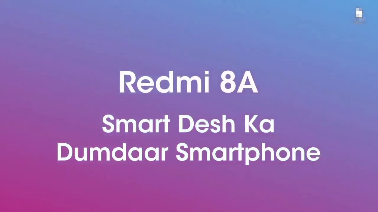 Xiaomi Redmi 8a official video full specification I redmi mobile under ...