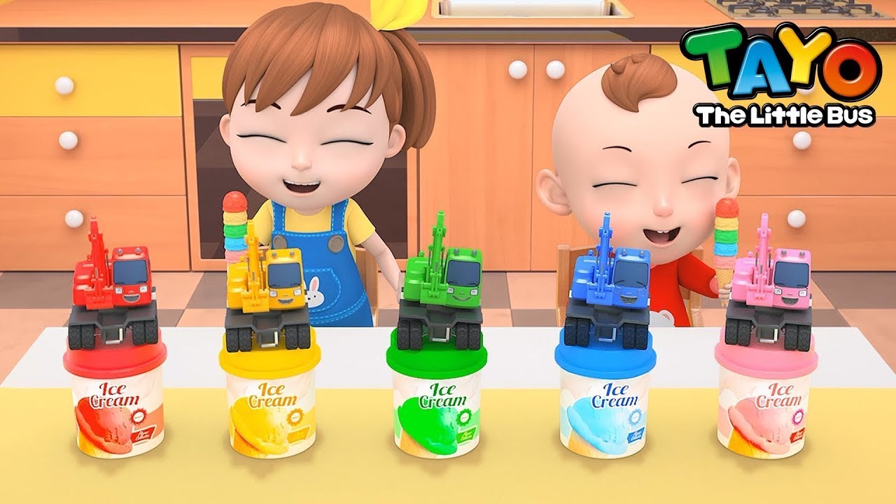 NEW📍 Colorful excavator song l Poco Finger Family l Colors for Kids l ...