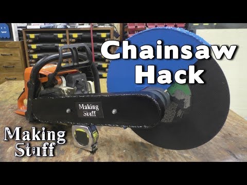 DIY Chop Saw - A Chainsaw Hack