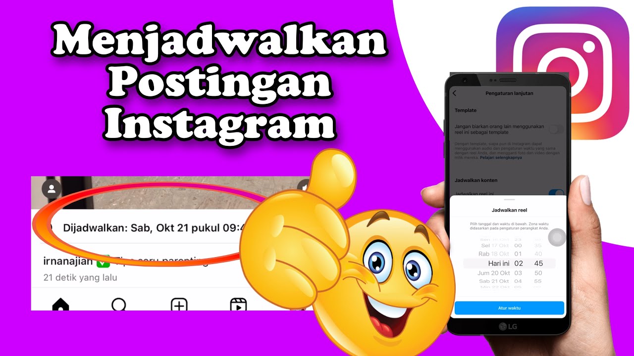 cara menjadwalkan postingan reels pada instagram terbaru 2023 - YouTube
