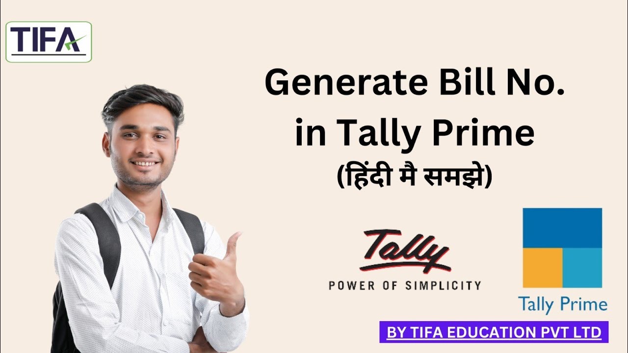 Generate Bill No in Tally Prime/ How to Make Bill Wise Entries in Tally ...