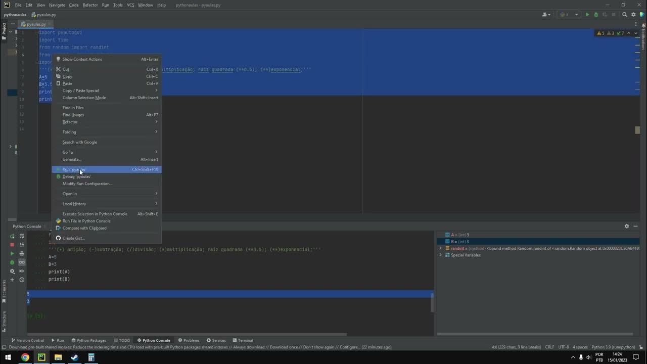 Python - Operadores matemáticos básicos - YouTube