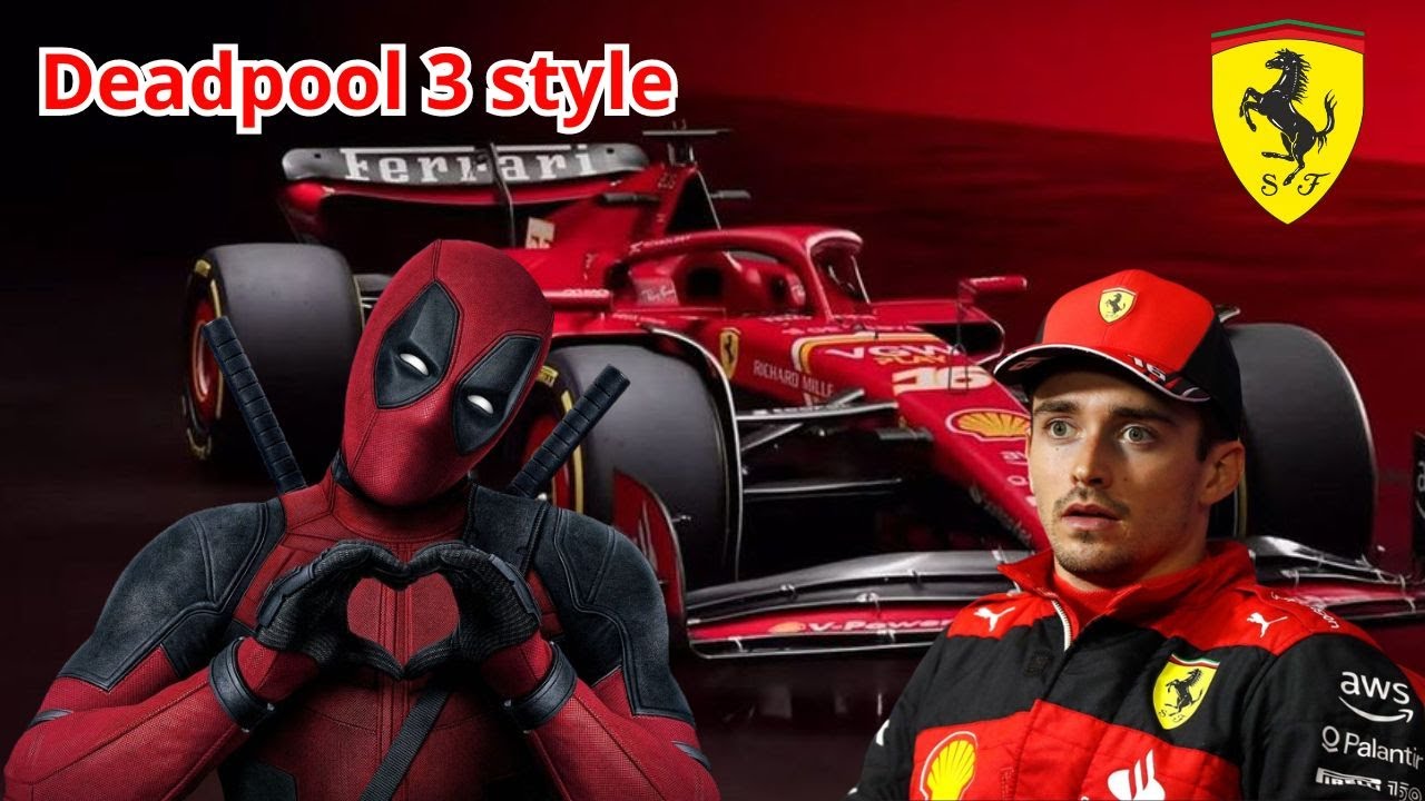 Ferrari car launch Deadpool 3 style - YouTube