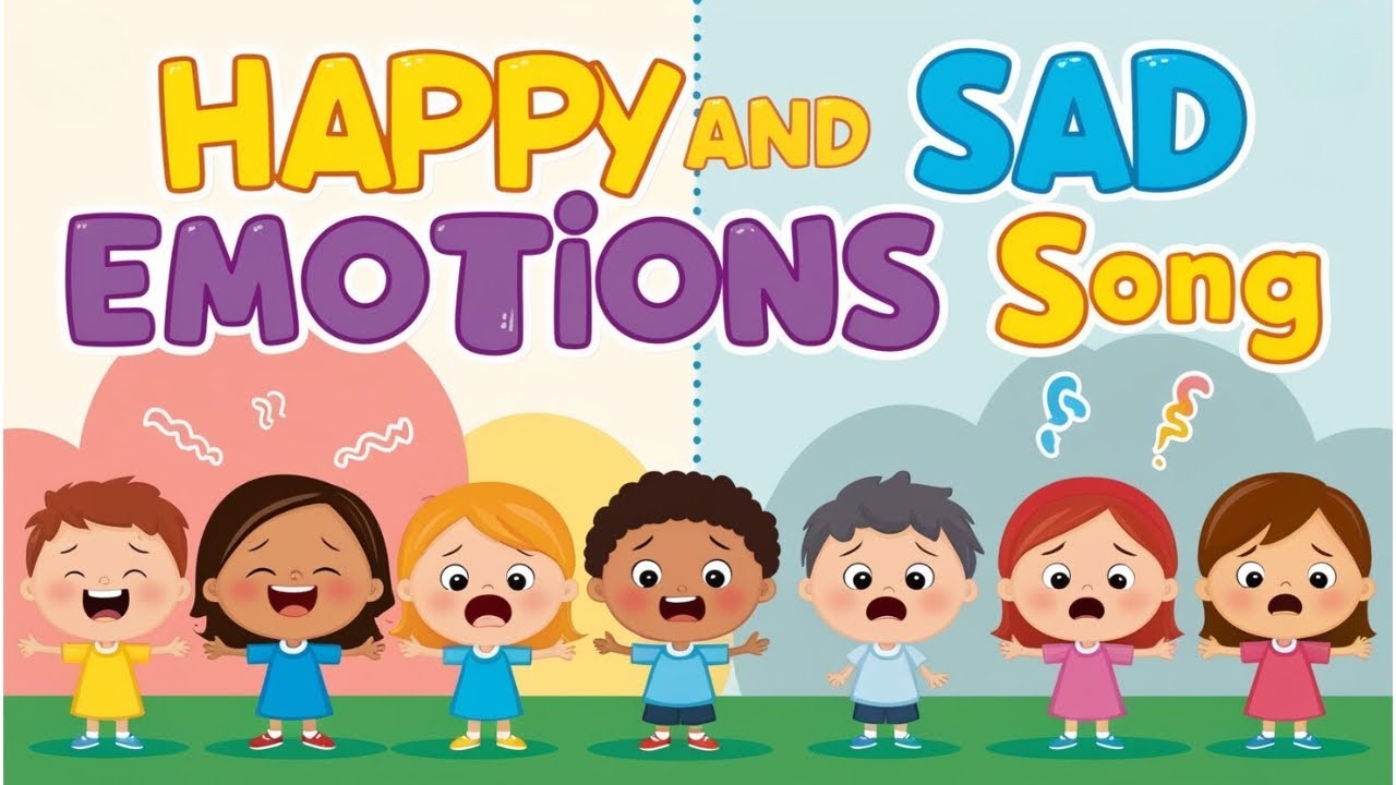 Happy and Sad Emotions Song | Learning Emotions for Kids | Nursery ...