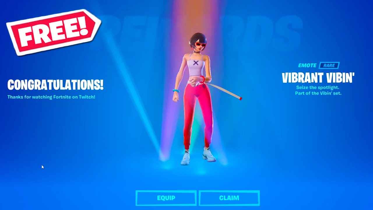 How To Get FREE Vibrant Vibin Emote in Fortnite! - YouTube